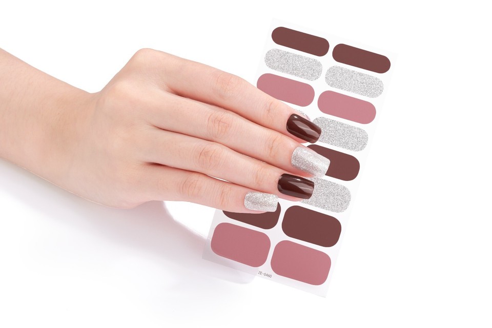 Full Size Nail Wraps Stickers Polish Toe Manicure Art Self Stick Decor ...