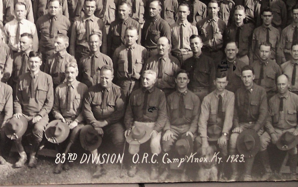 WW1 USA military army yard long 23 photograph 83 division ORC Camp Knox ...