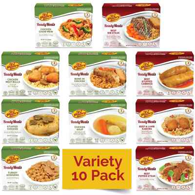 Kosher MRE Meat Meals Ready to Eat (10 Pack Variety - Beef, Chicken ...