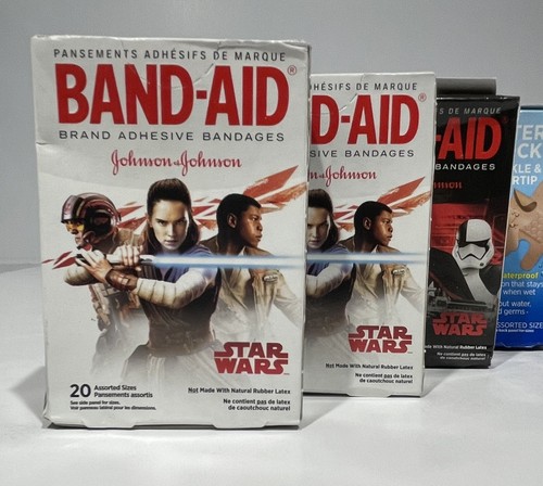 STAR WARS Band Aid Adhesive Bandage 20 Count Assorted Sizes (3 SW’s + 1 ...