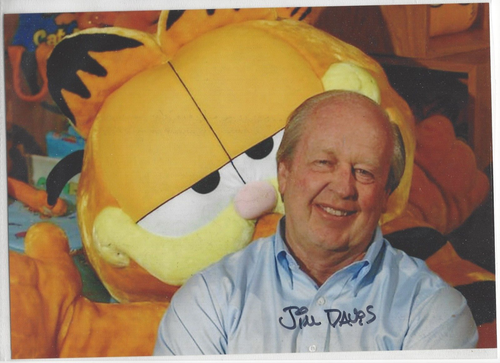Jim Davis GARFIELD SIGNED ...CARTOONIST COA | eBay
