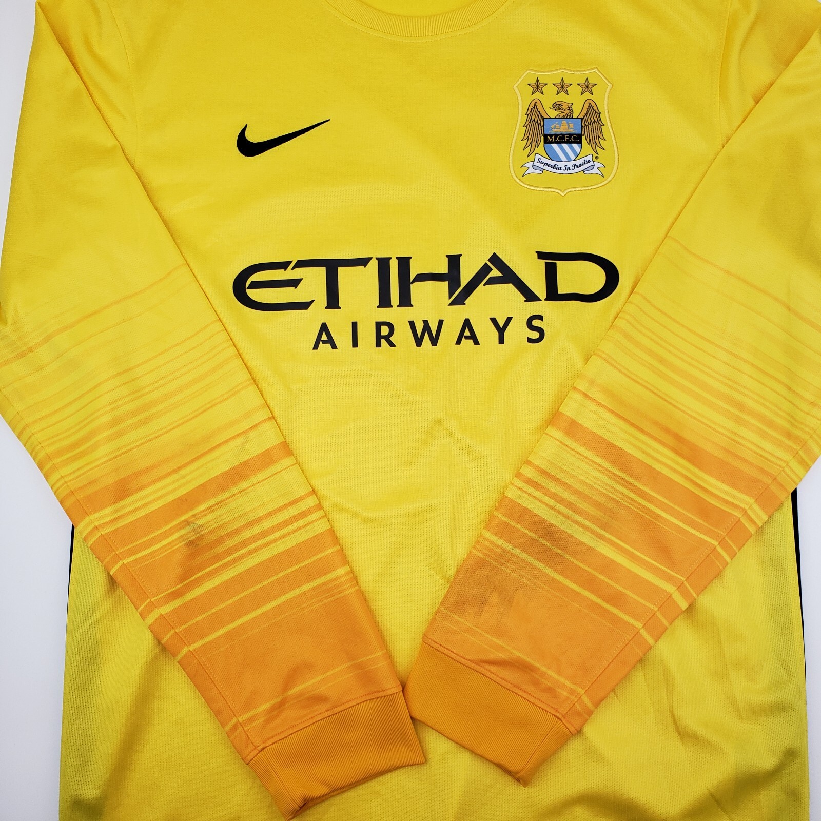 2015-2016 Nike Manchester City Etihad Airways Goalkeeper Jersey Third ...