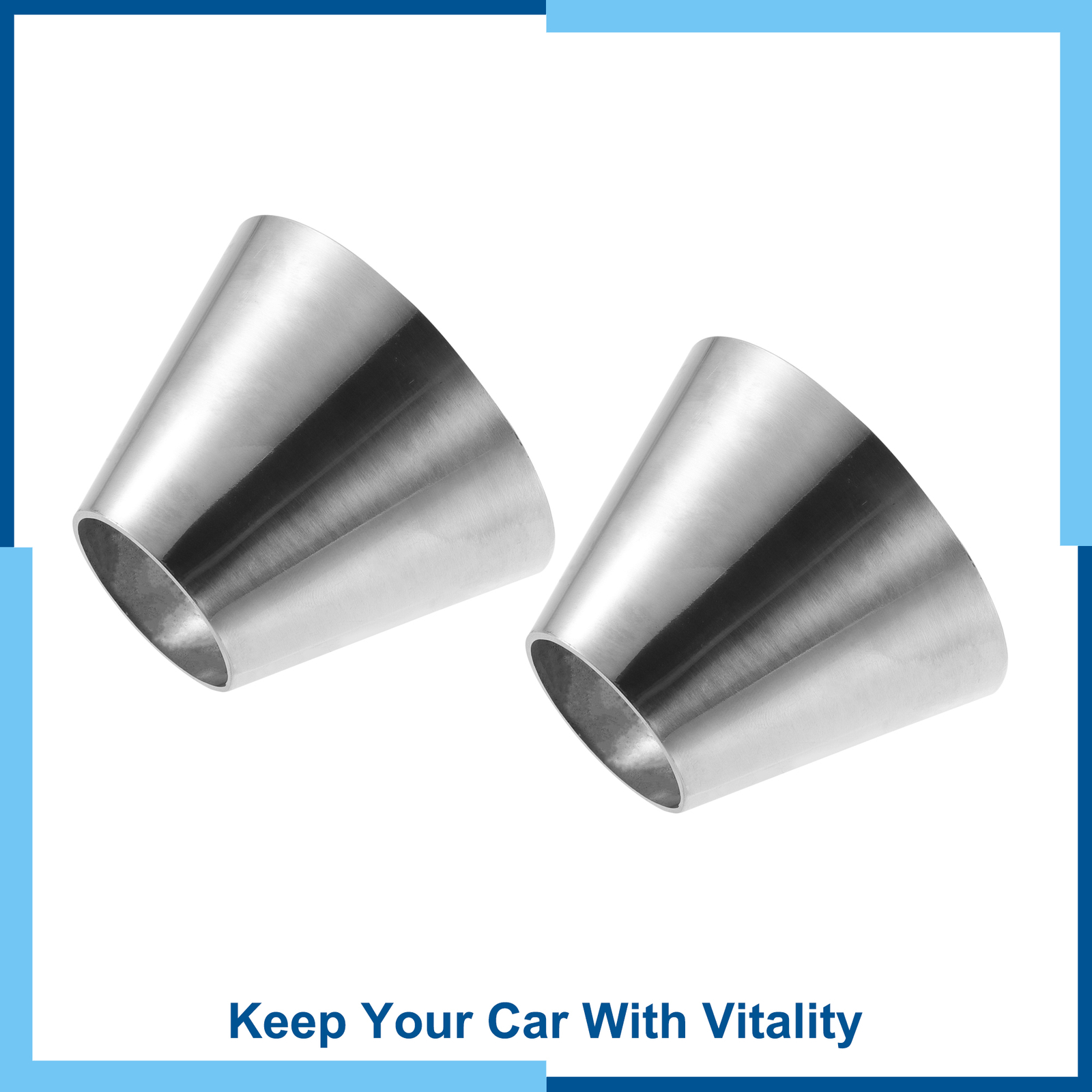 Universal Pack (2) Mandrel Exhaust Bend Pipe Concentric Reducer 1.5" OD ...