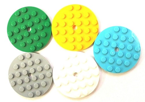 LEGO Parts 11213 Plate Round (1pcs) 6x6 w/ Hole Choose Color Bricks | eBay
