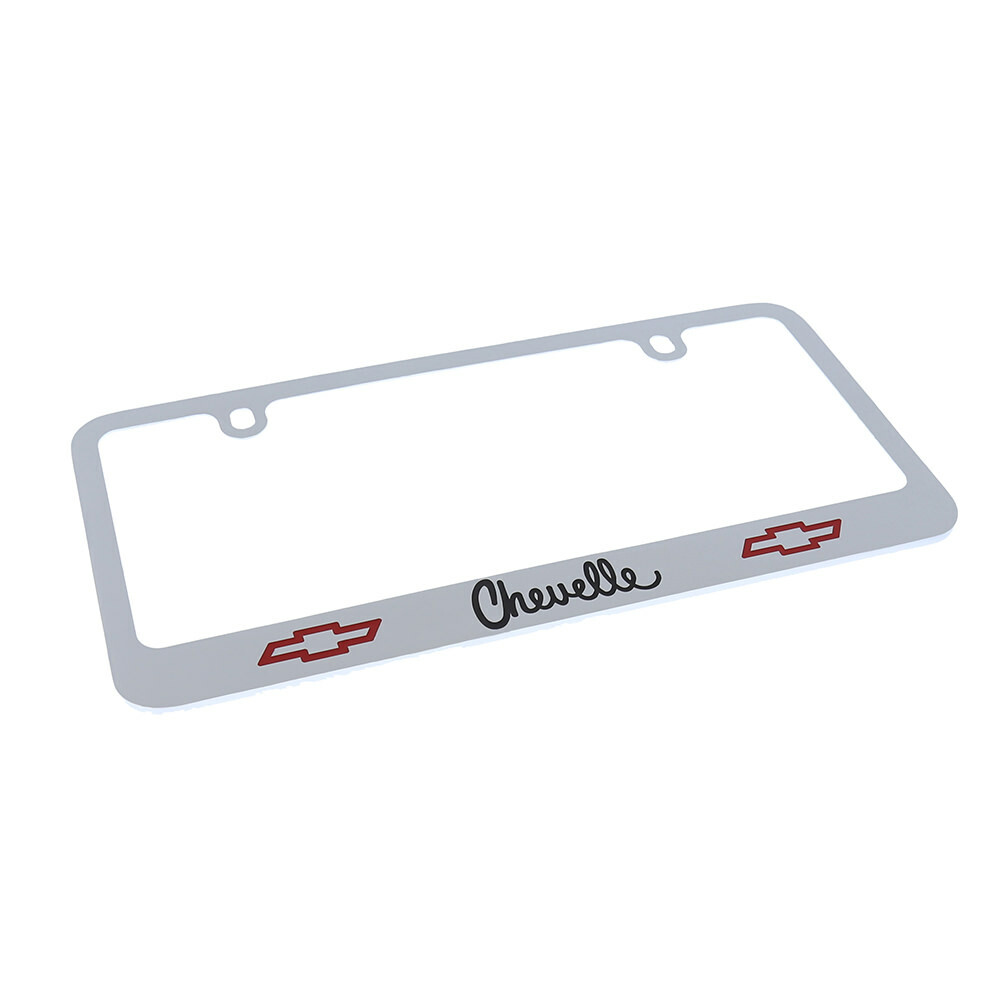 Chevrolet Chevelle Logo License Plate Frame (Chrome) 842540015652 | eBay