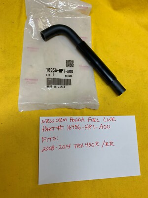 NEW OEM HONDA FUEL LINE 2008-2014 TRX450R / ER (16956-HP1-A00) TRX450ER ...