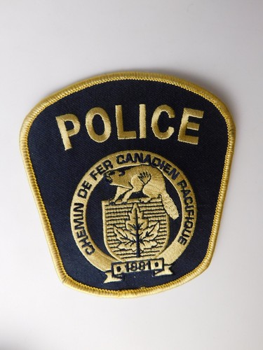 CANADIAN PACIFIC RAILROAD POLICE VINTAGE PATCH SHOULDER CP OLD BEAVER ...