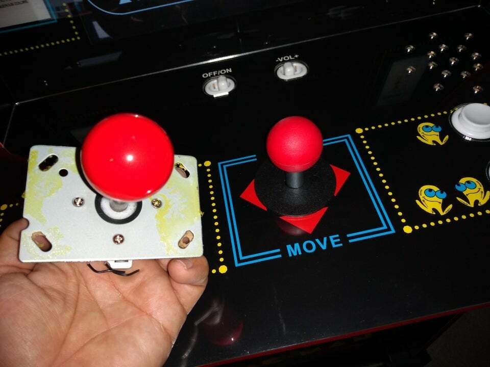 PAC MAN BALL TOP 4 WAY JOYSTICK JAMMA ARCADE 1 UP NEW DIG DUG MR DO ...