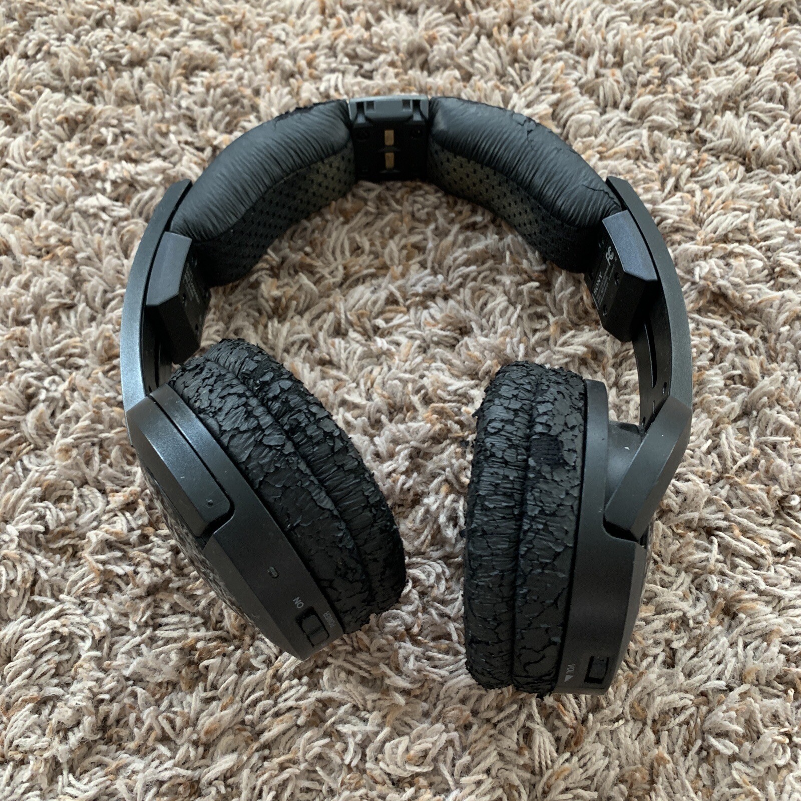 Sony Wireless RF Stereo Transmitter Headphones MDR-RF985R No Charger ...