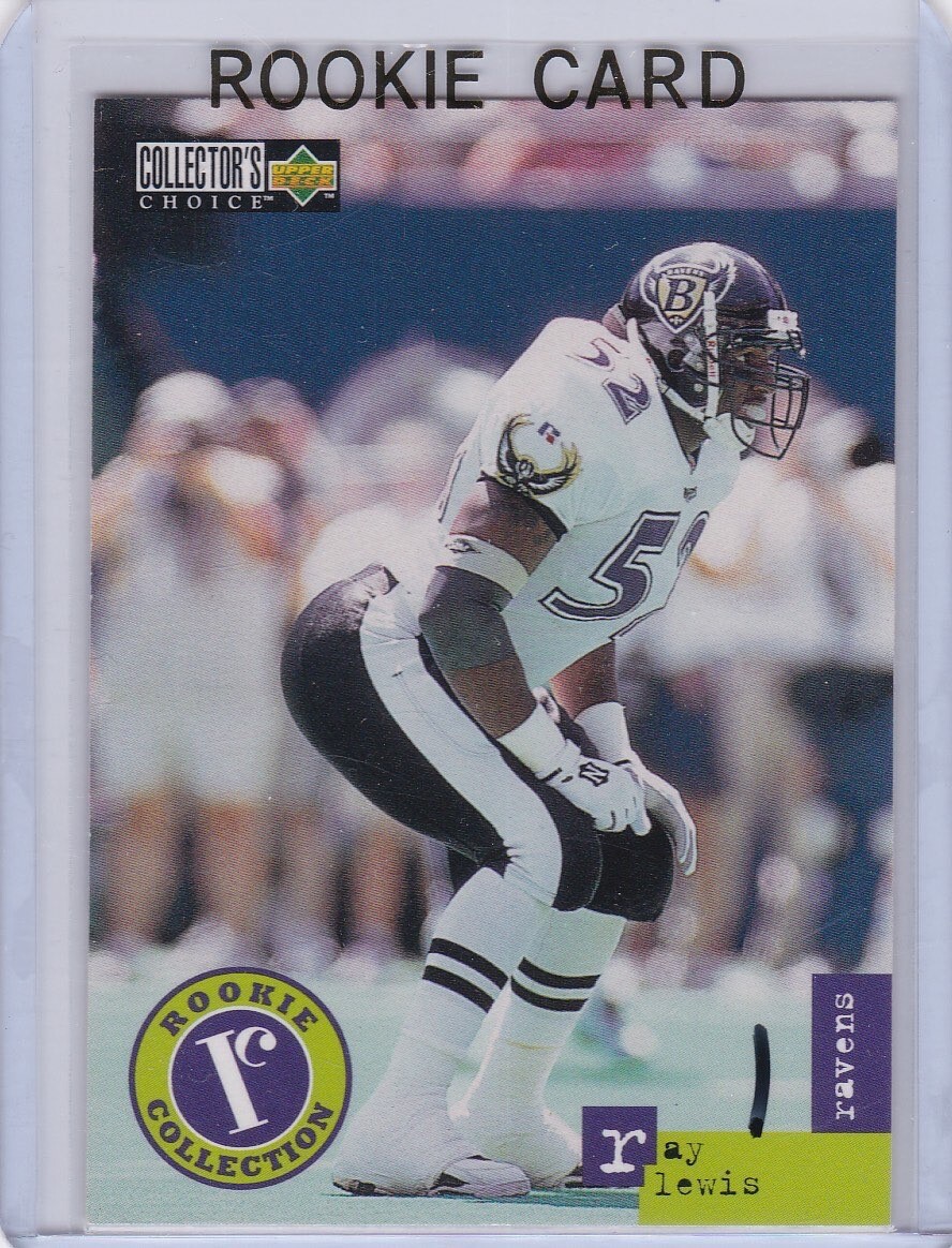 Ray Lewis Rookie Ray Lewis 2024 Score Football Green Card #290