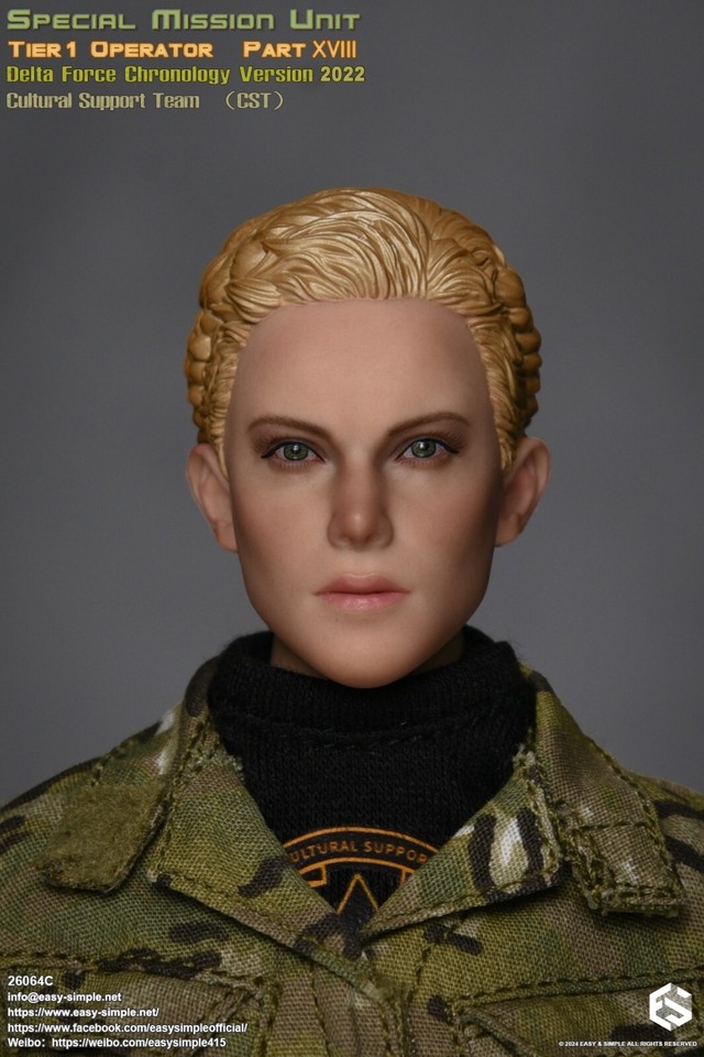 1:6 Easy & Simple Delta Force 2022 Cultural Support Team CST Female ...