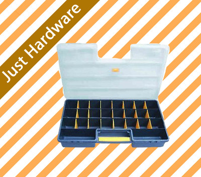 26 Compartment Organizer Plastic Organiser Case Box 46 x 32 x 7.5cm 18 ...