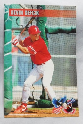 Kevin Sefcik Phillies 4x6 Baseball Card 1997 | eBay