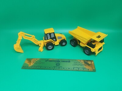 Toy State CAT Mini Machine Construction Caterpillar Excavator Digger ...