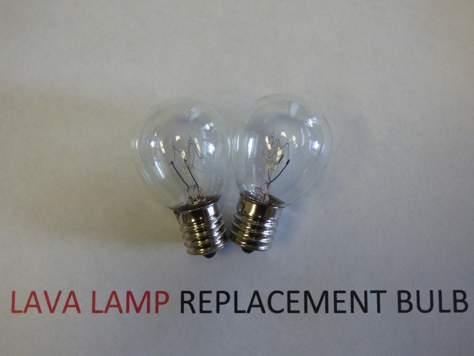 2 X 40w LAVA LAMP LIGHT BULB S type E17 BASE 40 watt S11, 40s11, 40s11N ...