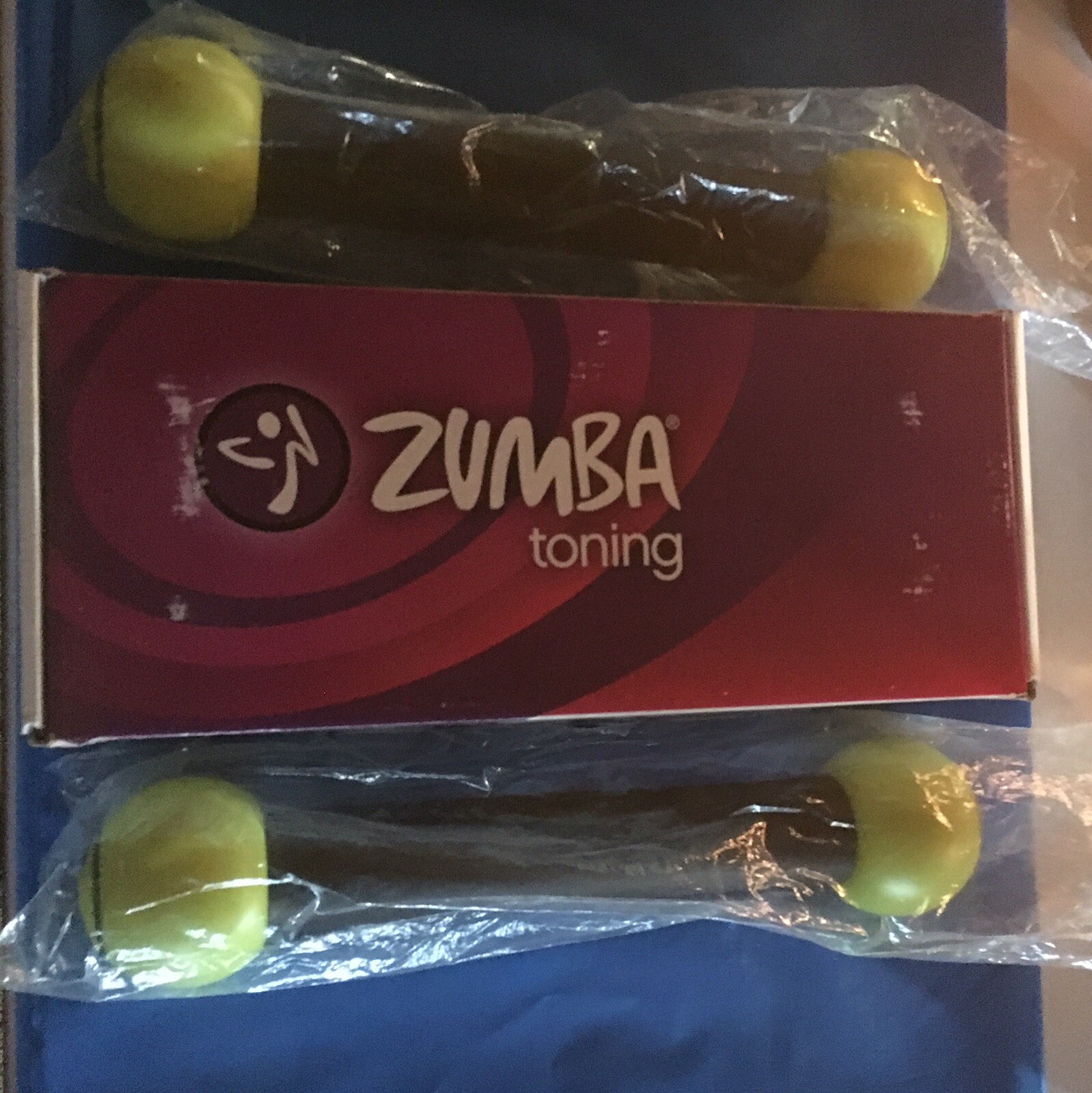 Zumba Fitness Toning Sticks, 1 lb Shaker Weights Gym Fitness Training ...