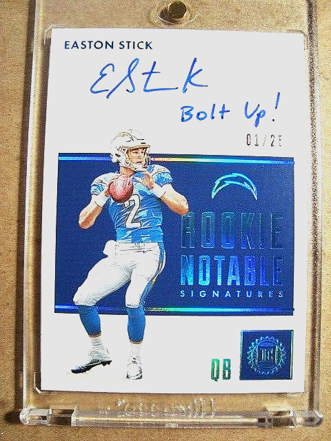2019 Easton Stick Panini Encased Rookie Notable Signatures Autograph RC ...