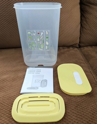 Tupperware FridgeSmart Vertical 3.2 Liter Container With Insert & Vent ...