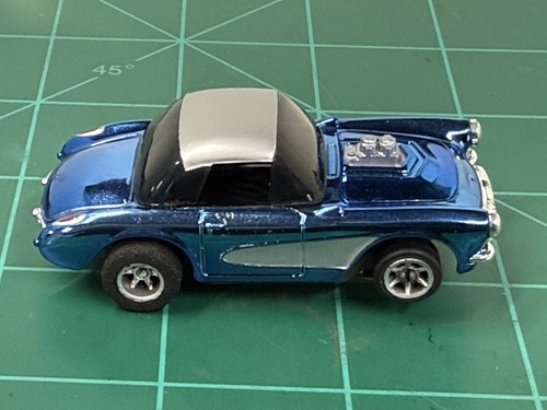 Blue Chrome Corvette Slot Car AFX HO Slot Car Chassis Tyco/AFX Track | eBay