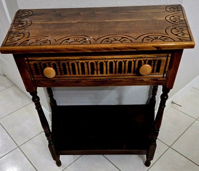 Antique English Entry Way/Parlor Table Spoon Carved Drawer. Gorgeous ...