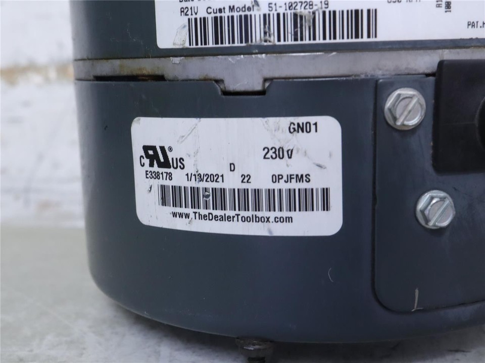 Genteq ECM 142R Condenser Fan Motor 5SME39HLHF054 1/3HP 208-230V 51 ...