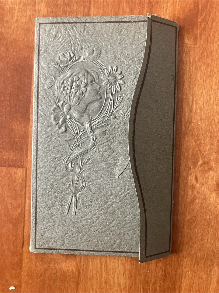 Handsome WW1 Or WW2 Soldier In Uniform Cabinet Folio Photo Antique 7 x ...