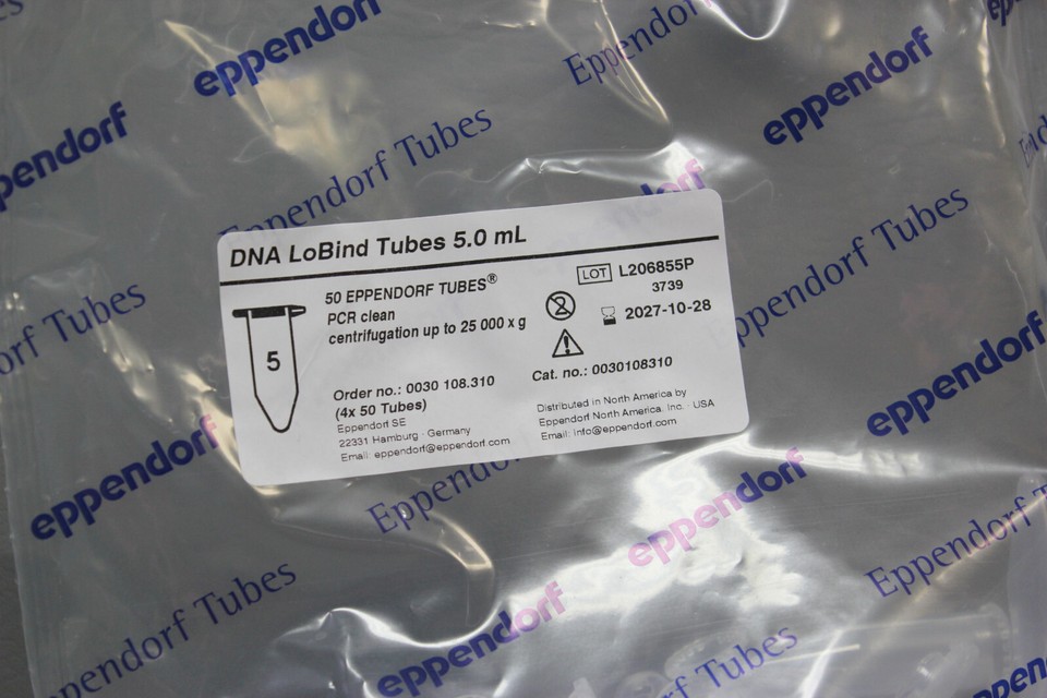 (50) Eppendorf 0030108310 DNA LoBind Tubes 5.0mL | eBay