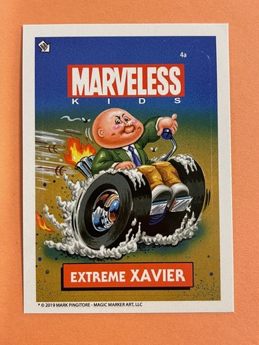 Extreme Xavier 4a Sticker Card 2019 Marveless Kids Marvel GPK Parody ...