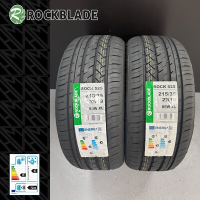 2 x 215/35R19 85W XL ROCKBLADE ROCK 525 NEW BUDGET TYRES 2153519 215 ...