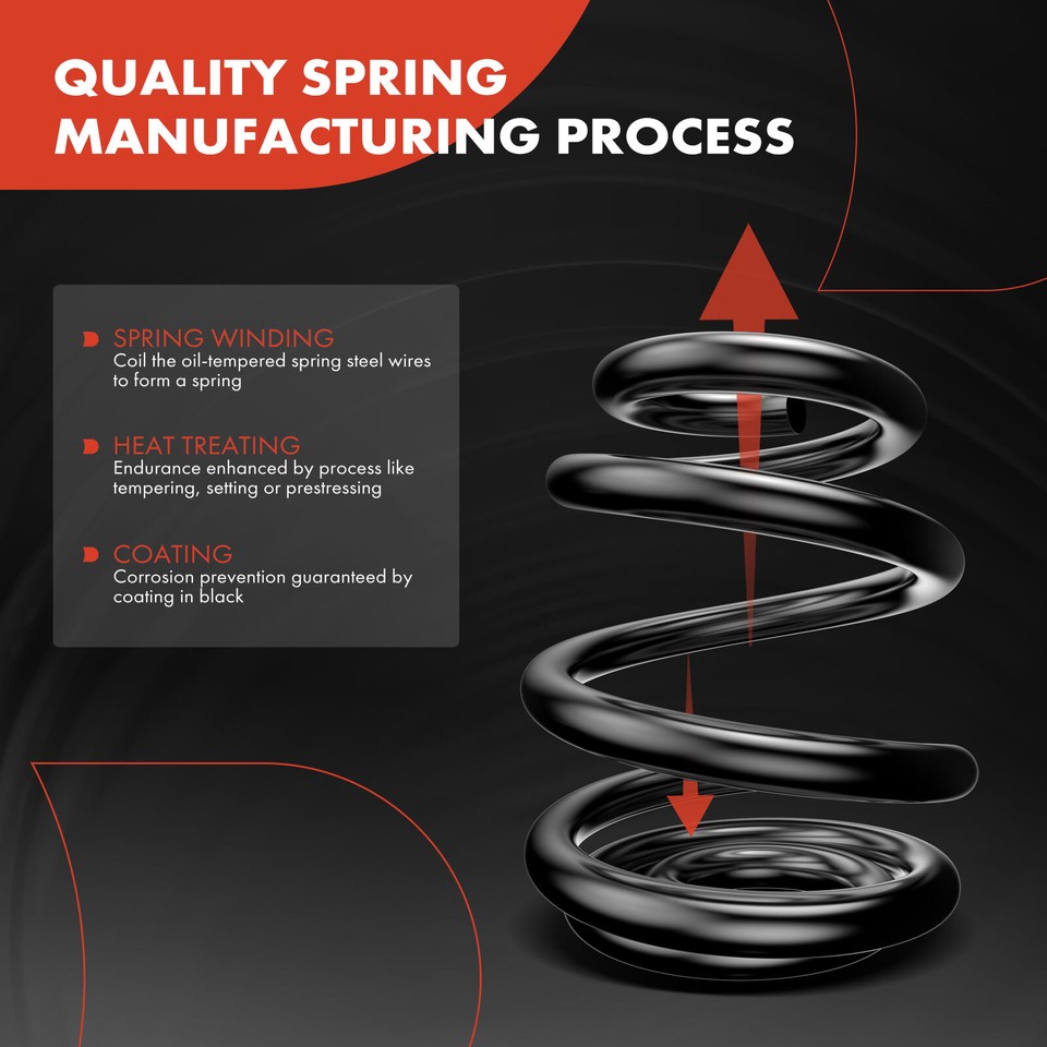 2x Rear Coil Springs for Chevrolet Chevelle 1967-1972 Buick Pontiac ...