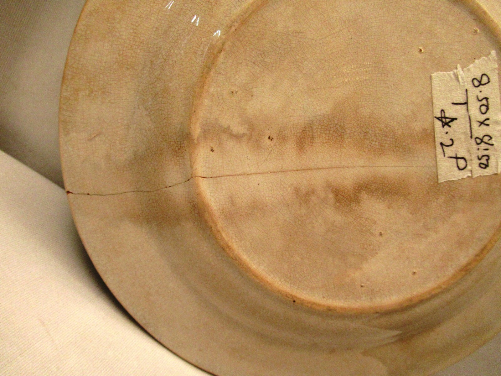 Scottish Antique Spongeware Spatterware Plate Porcelain Bowl Blue ...