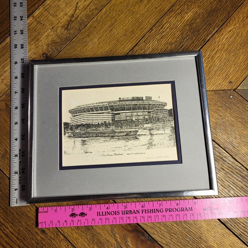 Nevin Robinson Studio Signed Art Print Of Three Rivers Stadium "For ...
