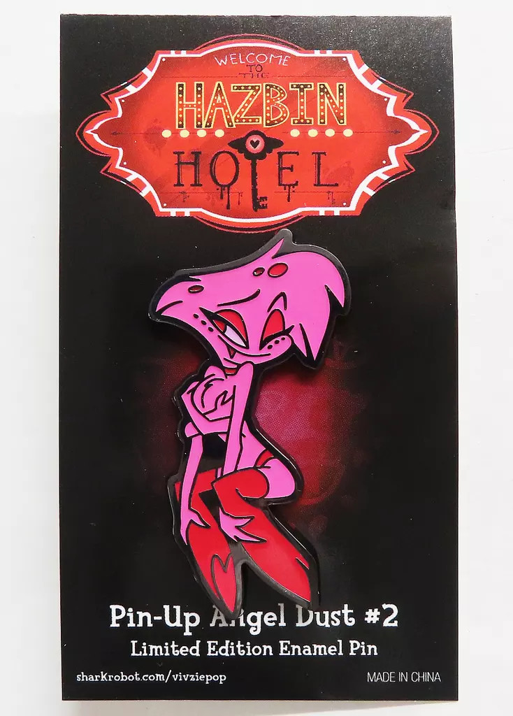 Hazbin Hotel Angel Dust Pin Badge 50mm Collectible Novelty Gift | eBay