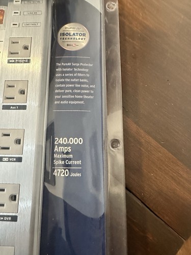 NEW Belkin PureAV Isolator Home Theater Surge Protector 240000 Amps | eBay