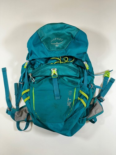 Osprey Jet 18 Hiking Backpack - Real Teal - Youth Daypack - Good ...