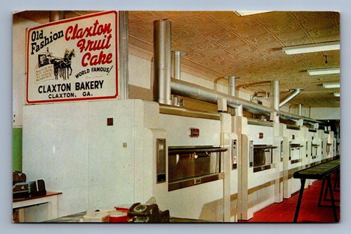 Postcard Vtg Georgia Home Of Claxton Fruit Cake Claxton Bakery | eBay