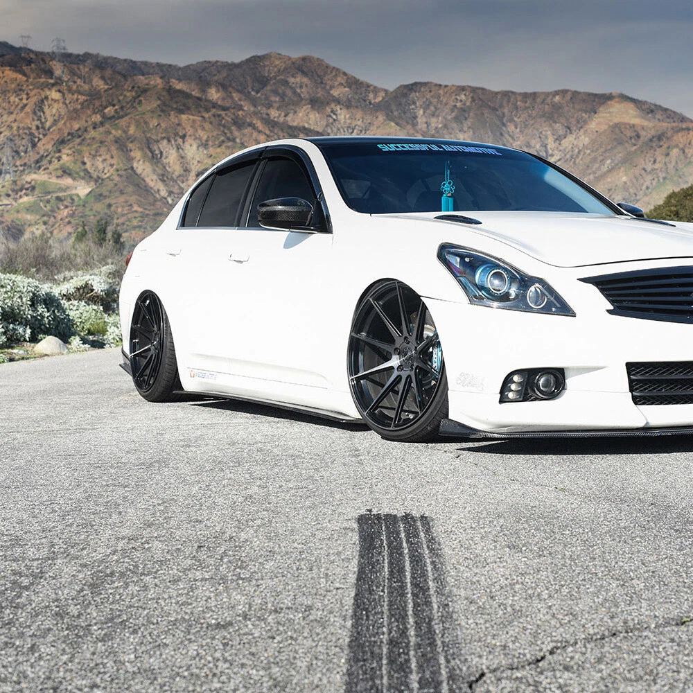 Infiniti G37 White With Black Rims