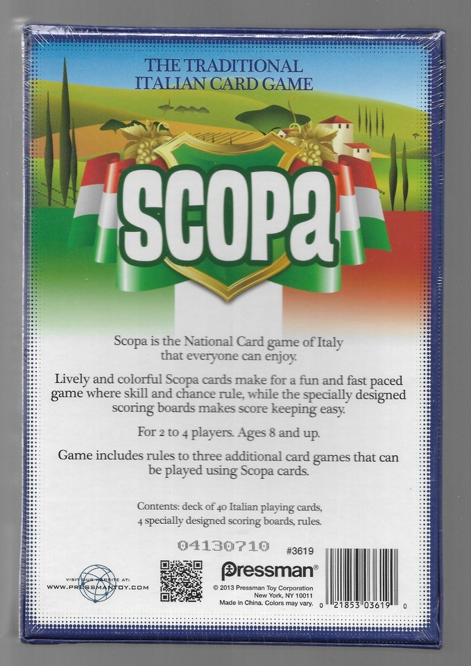 pk84250: SCOPA The Traditional Italian Card Game - NIB Sealed | eBay