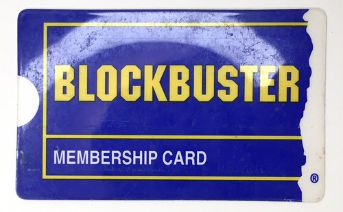 Vintage Blockbuster Video Store Membership Card 1990s Area Code 612 ...