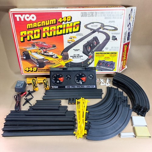 1981 Tyco Magnum 440 Pro Racing Track Slot Car Set Incomplete No Cars ...