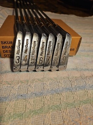 Vintage Macgregor Jack Nicklaus Golden Master Iron Set 3-9 Golf Clubs ...