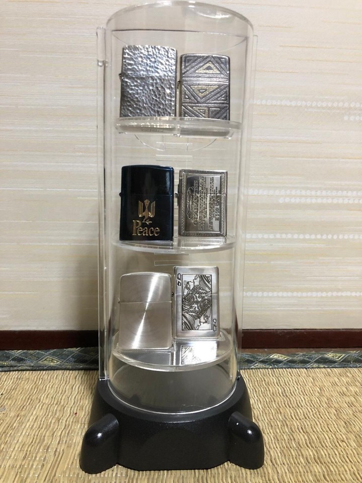 Zippo Storage Case Collection Display Tower 8 Pieces Oil Lighter ...