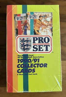1990-91 Pro Set Soccer Football Association Sealed Box - 48 Packs | eBay
