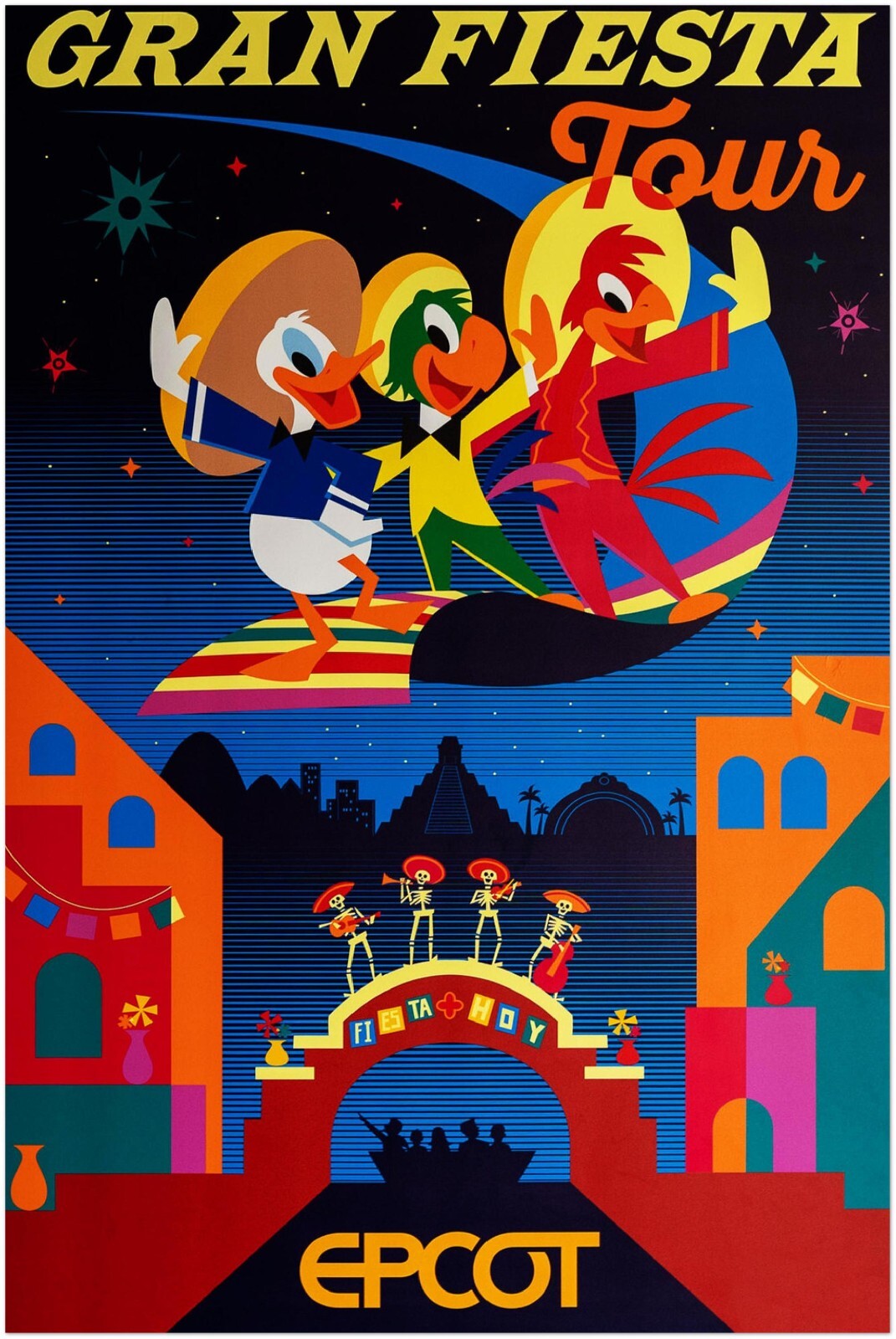 Disney Epcot Center Attraction Poster - Gran Fiesta Tour - Disney World ...
