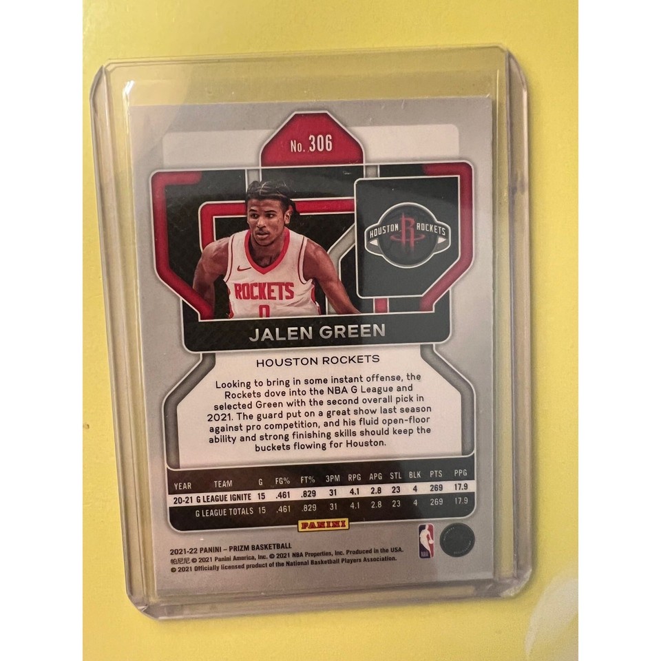 2021-22 Panini Prizm Jalen Green Rookie Card RC #306 | eBay