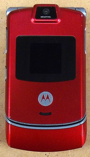 Motorola RAZR V3m - Fire Red and Silver ( Sprint ) Flip Phone - Very ...
