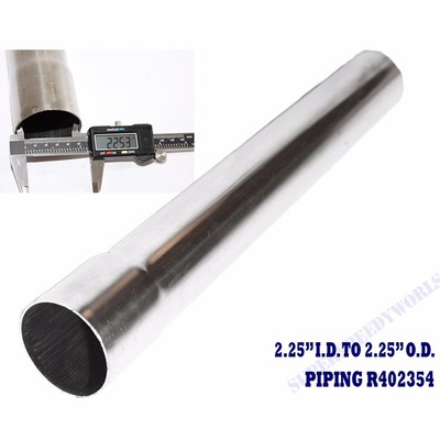 DIY 2 1/4" OD to 2 1/4" ID Tailpipe Extension T304 SS Exhaust Pipe with ...