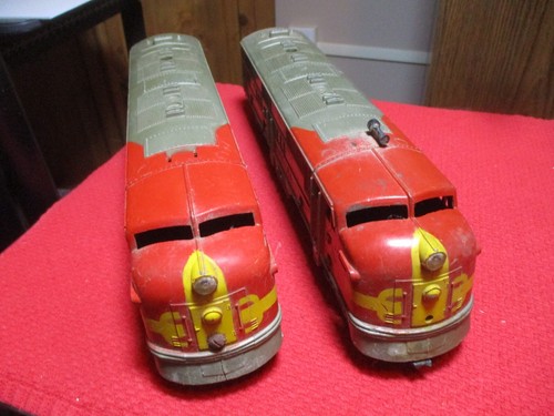 Marx O-Gauge Train #1095 Santa Fe Electric Diesel Locomotive & Diesel ...