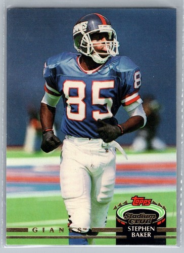 1992 TOPPS STADIUM CLUB CARD # 234 Stephen Baker - New York Giants | eBay