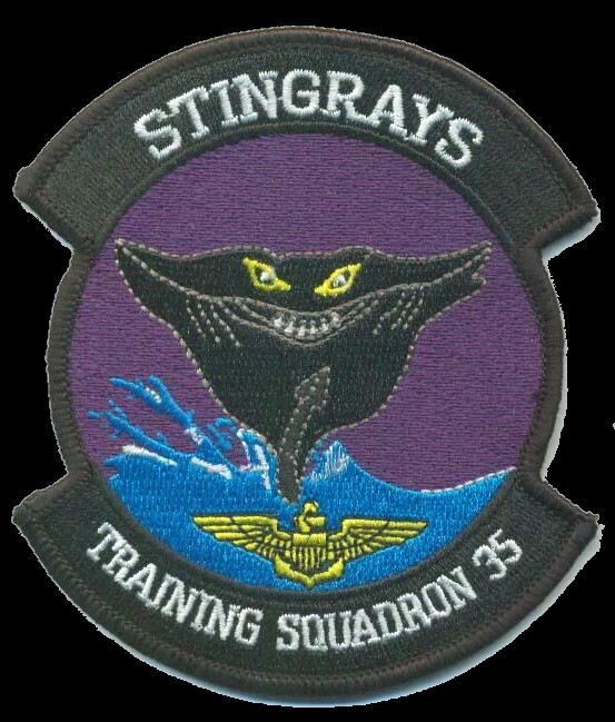 NAVY VT-35 STINGRAYS TRAINING WING SQUADRON MILITARY EMBROIDERED PATCH ...